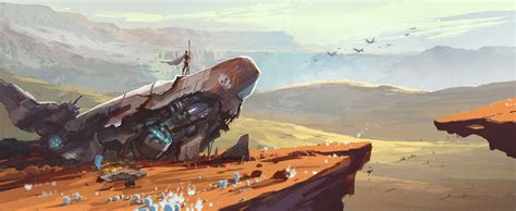 Crash Spaceship Dany David On Artstation At