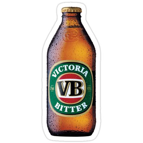 Vb Beer Bottle Stickers By Beeweecee Redbubble