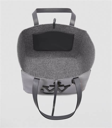 Womens Jw Anderson Grey Large Felt Belt Tote Bag Harrods Us