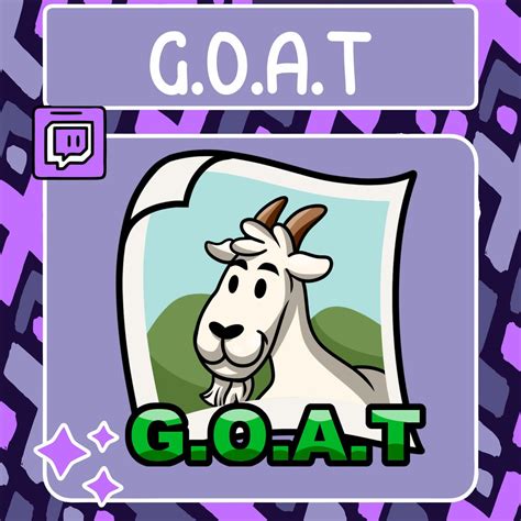 Goat Emote Twitch Emote Youtube Emote Discord Emote Etsy Uk
