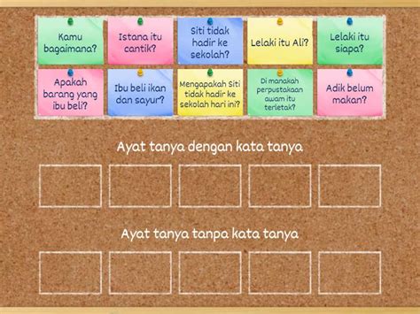 Bm Tahun 3 Unit 16 Latihan Ayat Tanya Tanpa Kata Tanya Group Sort