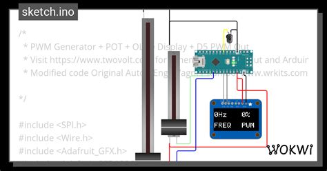 Pwm Generator Pot Oled Display D5 Pwm Out Ino Wokwi Esp32