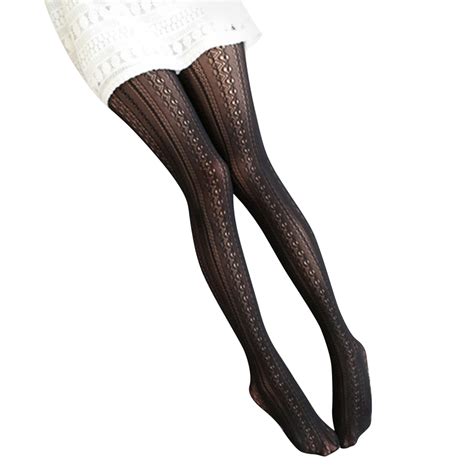 Special Offer Beshee Pantyhose For Women Lace Carved Retro Slim Tights Socks Transparent
