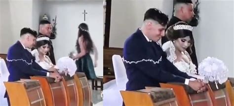 Viral Mujer Se Cae En Plena Boda Y Novio Tiene Que Hacer Gran Esfuerzo Para No Reírse