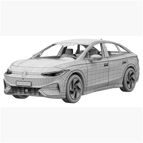 Volkswagen Id7 Modelo 3d Baixar Sedan No
