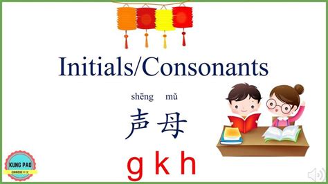Chinese Pinyin Series Pinyin Initials Consonants G K H Chinese