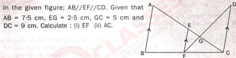 Class10 Icse Maths Important Questions Chapter Similarity