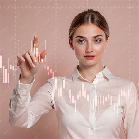 A Woman Is Pointing At A Graph That Says Quot She Is Pointing At A