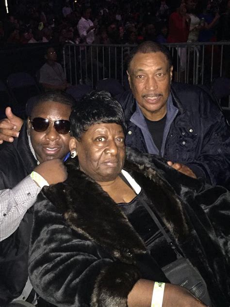 Johnny Gills Mother Anna Mae Gill And Brother Randy Gill On Left
