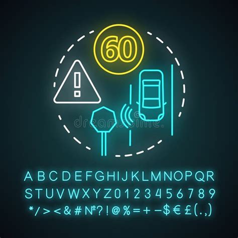 Sign Recognition Concept Icon Autopilot System Safety Movement Of