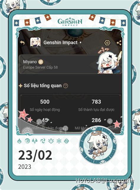 2302 Nhật Ký 500 Ngày Tròn Genshin Impact Hoyolab