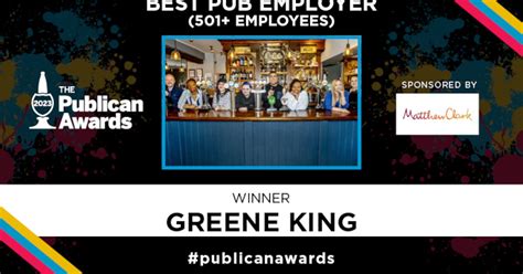 Best Pub Employer Over 501 Employees Winner At 2023 Publican Awards