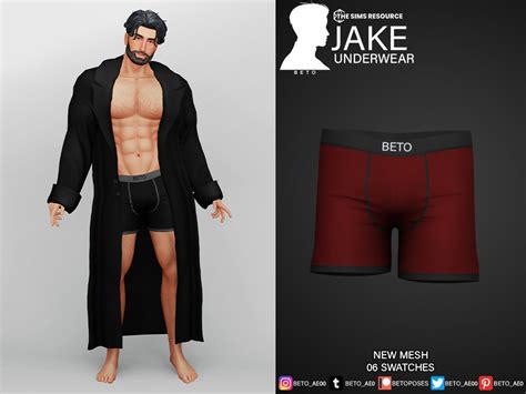 The Sims Resource Jake Underwear