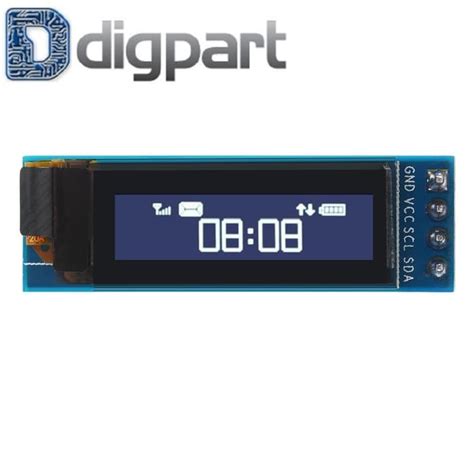 Jual Modul Display Oled Lcd 091 Inch 128x32 Serial Iic I2c Putih Diy
