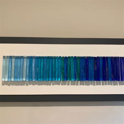 Modern Art Vertical Wall Art Fused Glass Wall Art Abstract Wall Art