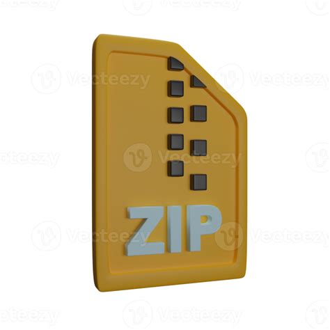 Zip File Rendering 3d 18753912 Png