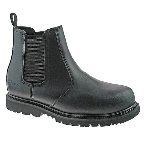 Grafters Mens Safety Chelsea Boots Black 13 Uk