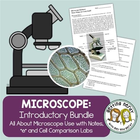 Microscope Introduction PowerPoint And Handouts Distance Learning Digital Lesson