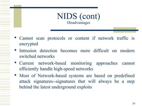 Intrusion Detection System Ppt Internet Computing