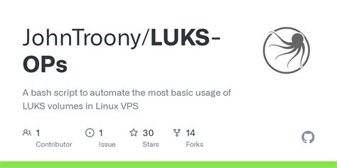 github johntroony luks ops a bash script to automate the most basic