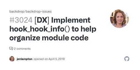 DX Implement Hook Hook Info To Help Organize Module Code Issue