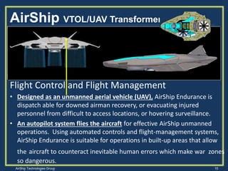 Airship Vtol Uav Transformer Briefing Ppt