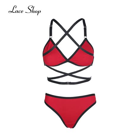 Laceshop New Fashion Women Black Red Sexy Push Up Lace Wireless