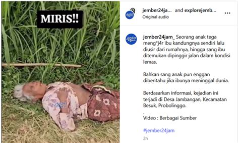 Dianiaya dan Diusir Anak Kandung, Lansia Terlantar di Pinggir Jalan ...