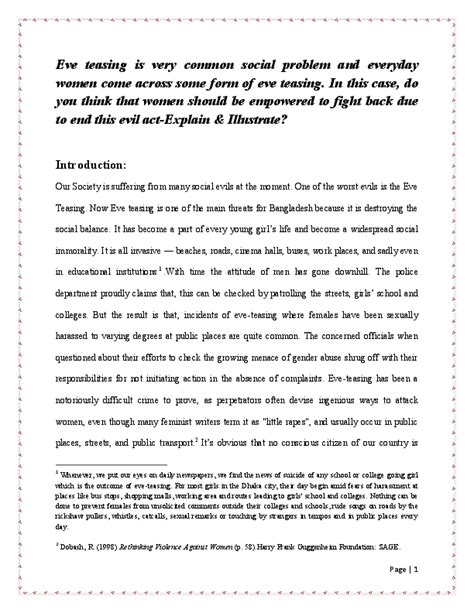 Eve Teasing In Bangladesh