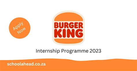 Burger King Finance Internships 2023 Schoolahead