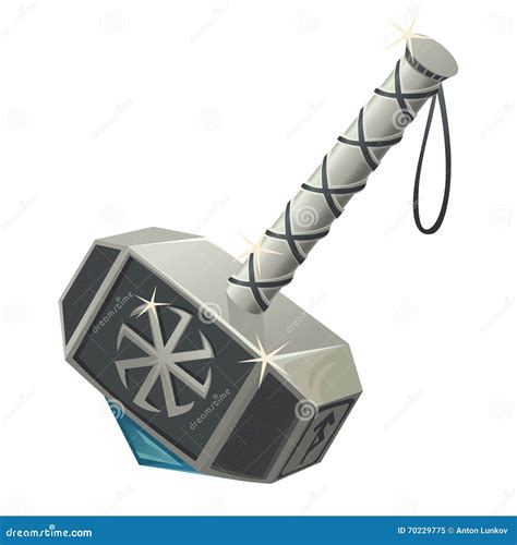 Thors Hammer Illustration Vector 207022883