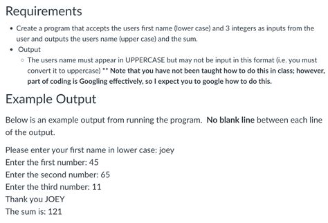 Solved Requirements Create A Program That Accepts The