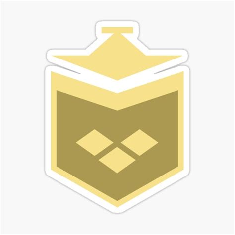 Helldivers Rank Emblem Admiral Sticker By X RayActual Redbubble