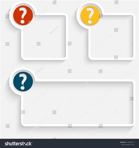 Text Box Question Mark Stock Vector Royalty Free