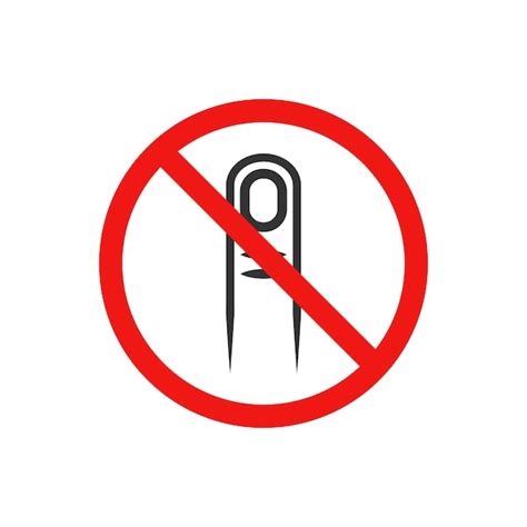 Premium Vector Ban Finger Icon Forbidden Touch Pad Illustration