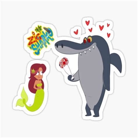Zig Sharko Sticker By Zanoba Store Redbubble