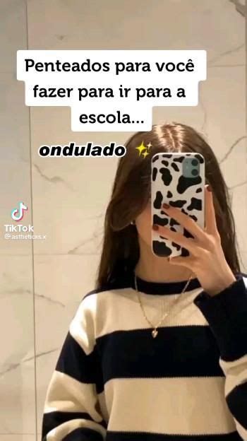 Penteados Para Ir Para Escola Cabelo Andulado Penteados Para