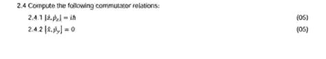 Solved 24 ﻿compute The Following Commutator