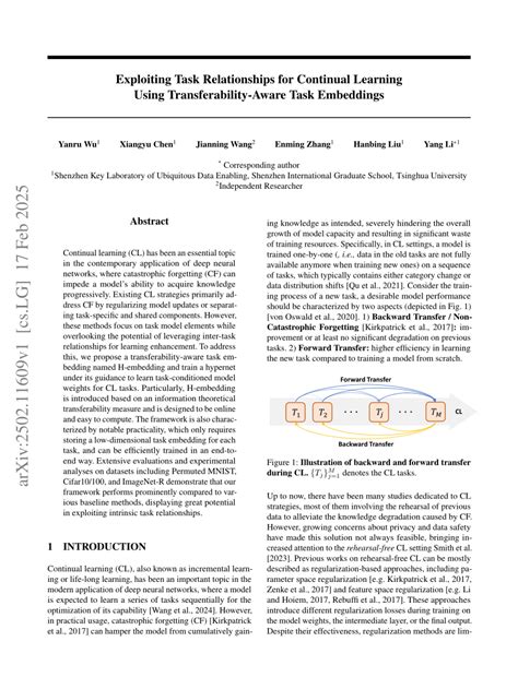 Pdf Exploiting Task Relationships For Continual Learning Using