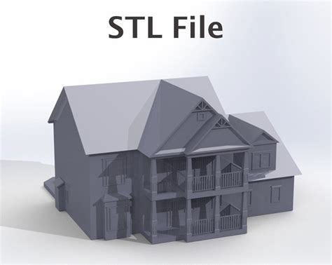 House Stl File House Stl Stl File 3d Printable 3d Printing House