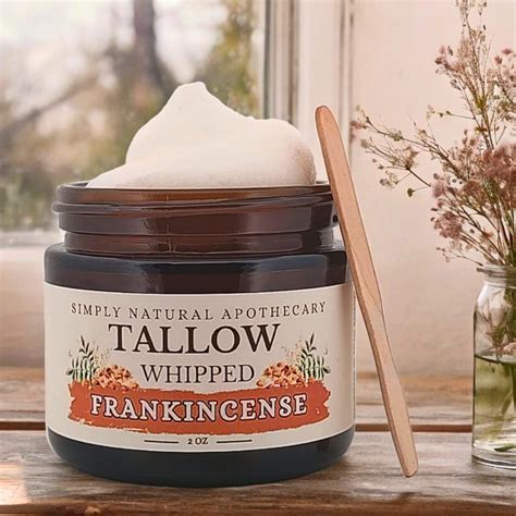Tallow Face Cream All Natural Whipped Grass Fed Beef Tallow Skin