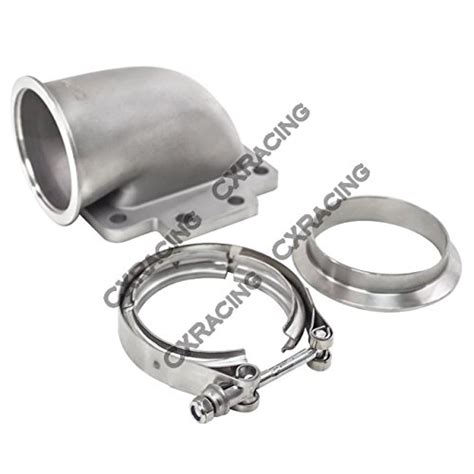 3 Vband 90 Degree T6 Elbow Adapter Flange Tube Clamp 304 Ss Cast In