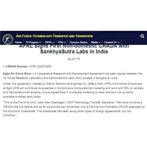In The News Sankhyasutra Labs