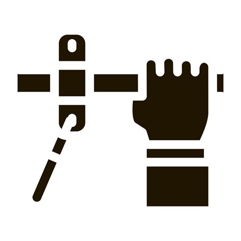 Hand Fastens Pipe Icon Vector Glyph Illustration 17511494 Vector Art At
