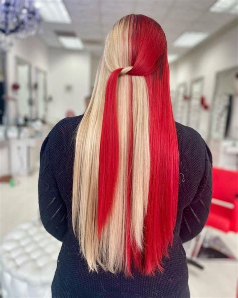 10 Hairstyles To Rock Your Locks With Split Hair Color Ideas Hairdo