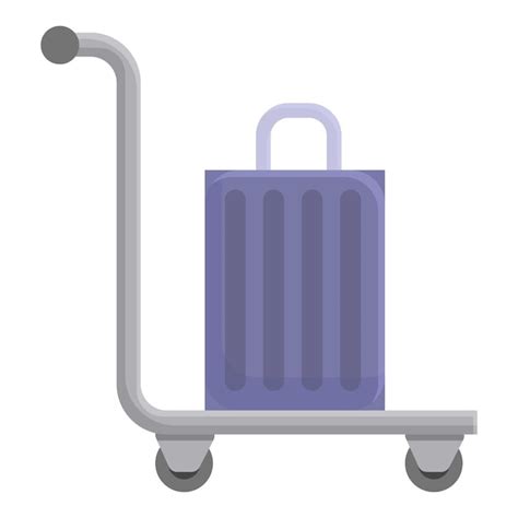 Premium Vector Luggage Icon Cartoon Vector Trolley Suitcase Baggage