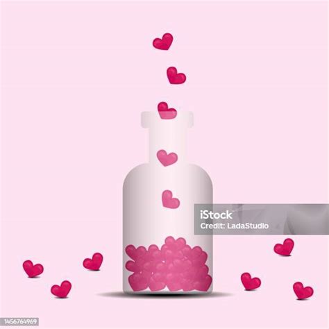 발렌타인 데이 컬렉션과 낭만적 인 요소 사랑 결혼식 발렌타인 데이 개념 그림 벡터 일러스트 레이 션 2월에 대한 스톡 벡터 아트 및 기타 이미지 Istock