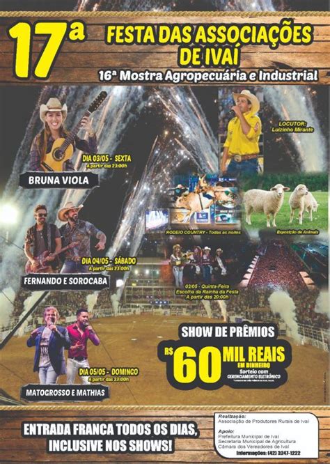 Intervalo Da Notícias Confira A Programação Da 17ª Festa Das