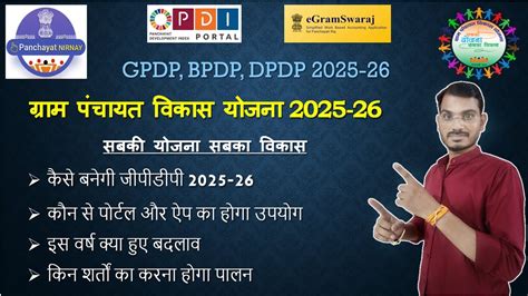 Gpdp 2025 26 L जीपीडीपी बनाने की प्रक्रिया नियम और शर्तें L Nirnay App Gpdp Portal संकल्‍प