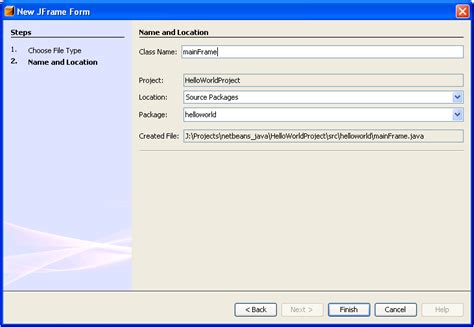Netbeans Tutorial Netbeans Gui Tutorial Part 1 Create A Jframe Container